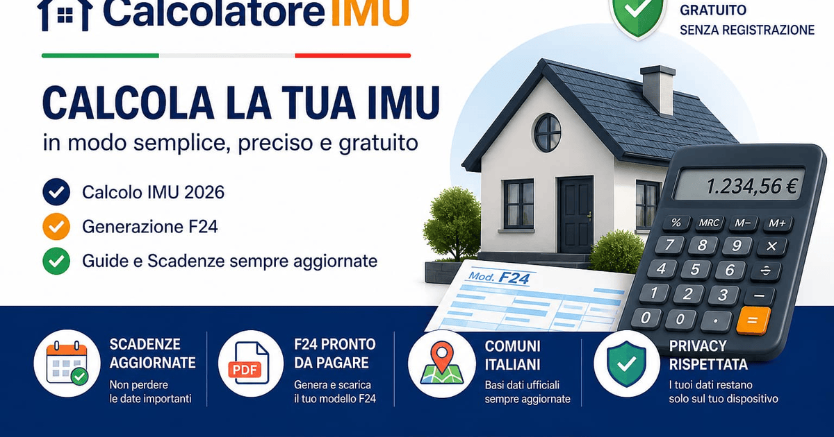 Ravvedimento operoso IMU: guida pratica e calcolo F24 | Calcolatore IMU